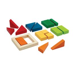Plan Toys - Holzbausteine - Geo Bl&ouml;cke Unit Link