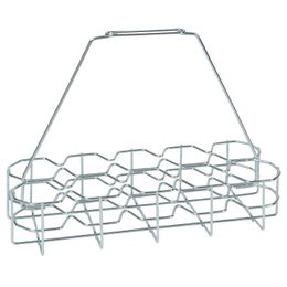 ich-zapfe Glastr&auml;ger f&uuml;r 10 Gl&auml;ser | Getr&auml;nke- & Geschirrkorb aus Metall (verzinkt)