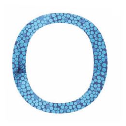 lilipinso Sticker blau Buchstabe o