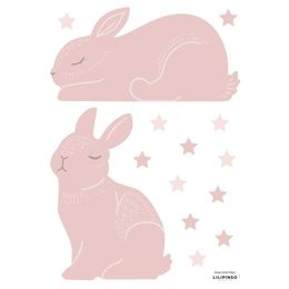 lilipinso Wandsticker H&auml;schen und Sterne altrosa