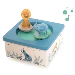 Moulin Roty Spieluhr Elefant und L&ouml;we MDF