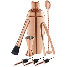 ich-zapfe Cocktails set - 8-teiliges in einer Geschenkbox, Barkeeper Set, Kupfer Optik f&uuml;r professionelle Cocktails