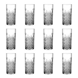 ich-zapfe Longdrinkgl&auml;ser, Trinkgl&auml;se - 12er-Set - Timeless, 295 ml