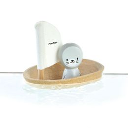 Plan Toys Badewannen-Boot natur Seehund