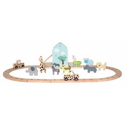 Jabadabado Kinderspielzeug, Holzspielzeug - Spielbahnset Go on Safari