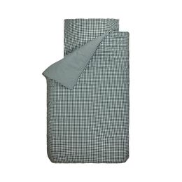 Bink Kinderbettw&auml;sche BB Karo dunkelgr&uuml;n 100 x 135