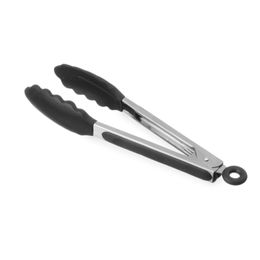 ich-zapfe K&uuml;chenzange, Grillzange, Servierzange - Hitzebest&auml;ndige Silikonzange mit Soft-Grip Griffen und Verschluss