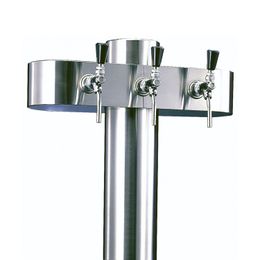 ich-zapfe Schanks&auml;ule, Bierzapfs&auml;ule - Modell &bdquo;RJ3&ldquo; matt geschliffen 3-leitig