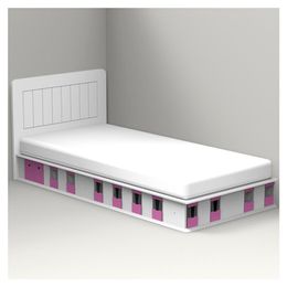 Mathy by Bols BOXES Kinderbett 1 Seite Stall rosa 90 x 190