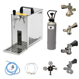 ich-zapfe Komplett Set - Zapfanlage, Bierzapfanlage, Bierkoffer, Durchlaufk&uuml;hler PYGMY 25 1-leitig Trockenk&uuml;hler, 35 Liter/h