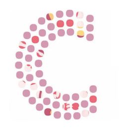 lilipinso Sticker rosa Buchstabe c