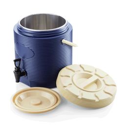 ich-zapfe Thermobeh&auml;lter, Thermogetr&auml;nkebeh&auml;lter, Getr&auml;nkebeh&auml;lter mit Zapfhahn - Blau, 17L