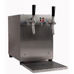 Gl&uuml;hweinzapfanlage, Getr&auml;nke durchlauferhitzer - mit integriertem Luftkompressor, Edelstahl, 2-leitig 6kW
