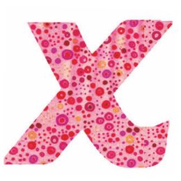 lilipinso Sticker rosa Buchstabe x