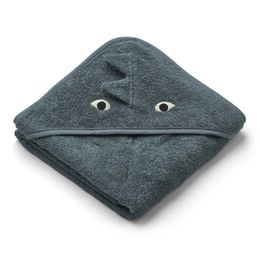 Liewood "Albert" Baby Kapuzen Handtuch Drache blau