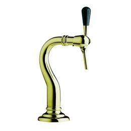 ich-zapfe Schanks&auml;ule, Bierzapfs&auml;ule - Modell Baby-Schwanenhals, 1-leitig, Messing