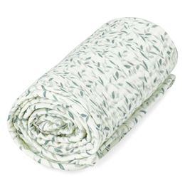 Cam Cam Muslin Babydecke "Green Leaves" gr&uuml;ne Bl&auml;tter