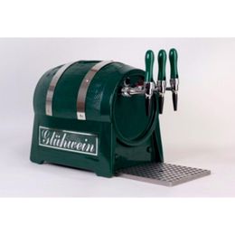 Gl&uuml;hweinzapfanlage, Getr&auml;nke-Durchlauferhitzer 9kW, Fassform, mit elektrischer Pumpe, 3-leitig