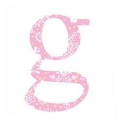 lilipinso Sticker rosa Buchstabe g