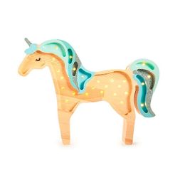 Little Lights Nachtlicht Kinder, Nachtlampe Einhorn - 100% Kiefernholz natur