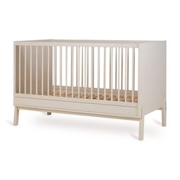Quax Ashi Babybett 140x70 cm &ndash; Mitwachsendes Gitterbett mit Umbau zum Juniorbett | H&ouml;henverstellbares Kinderbett aus Massivholz