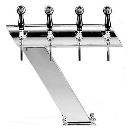 ich-zapfe Schanks&auml;ule, Bierzapfs&auml;ule 3-leitig, mit Querbalken, CNS Matt - Geschliffen - Elegante & Hochwertige f&uuml;r Bars & Restaurants