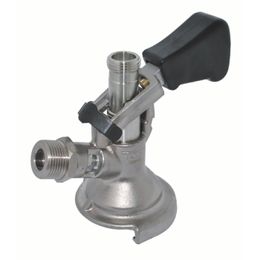 ich-zapfe Zapfkopf - Keg Verschluss, Kombi-Fitting, oberer Ausgang (Kelleranstich)