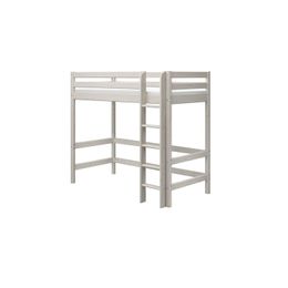 Flexa Classic Etagenbett, Hochbett, Kiefer - Sicheres & Mitwachsendes Kinderhochbett mit Rutschfester Leiter, 90x200 cm
