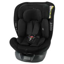 Quax Autositz R129 EASYDRIVER 360&deg; | Drehbarer i-Size Kindersitz 40-150 cm | ISOFIX & Mehrfach Verstellbar, Schwarz