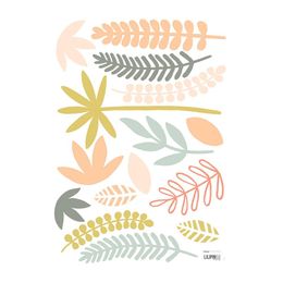 lilipinso Wandsticker A3 Bl&auml;ttersortiment gr&uuml;n koralle