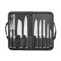 ich-zapfe K&uuml;chenmesser Set, Messerset - 10-teilig, inkl. Sch&auml;lmesser, Ausbeinmesser, Brotmesser, Santoku-Messer und Sch&auml;rfer