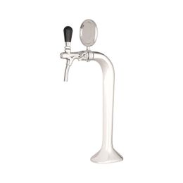 ich-zapfe Komplett Set - Schanks&auml;ule Chrom, 1-leitig, elegant, "Topp-Qualit&auml;t!"