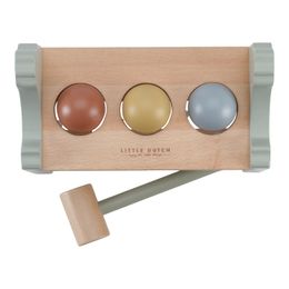 Little Dutch Klopfbank, Hammerbank mit Rollenden - Motorikspielzeug aus Holz f&uuml;r Kinder ab 12 Monaten
