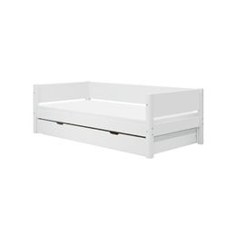Flexa Schlafcouch mit Ausziehfunktion, Einzelbett - Hochwertiges MDF und Kiefer, 90x200 cm, Ideal f&uuml;r G&auml;ste
