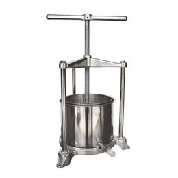 ich-zapfe Saftpresse, Obstpresse, Weinpresse, Apfelpresse - Mini, mit Edelstahl Doppelkorb, 3L