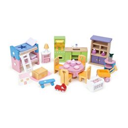 Le Toy Van Puppenhaus Zubeh&ouml;r Starter M&ouml;bel Set