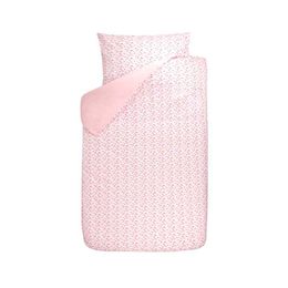 Bink Kinderbettw&auml;sche Octo Tintenfisch & Fische rosa rot 100 x 135