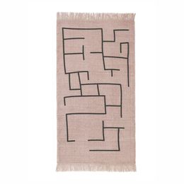 Kids Concept Teppich Geometrie 90x130cm, rosa