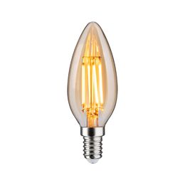 Paulmann LED-Leuchtmittel '1879' dimmbar Kerze gold E14 4,9 W 450 lm warmwei&szlig;