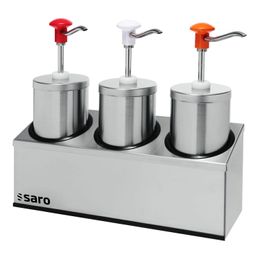 ich-zapfe Saro Saucenspender PD 006 3 x 2,25L, Pr&auml;zise Dosierung f&uuml;r die professionelle Bark&uuml;che