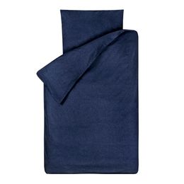 Bink Bettw&auml;sche Bo uni jeansblau 135 x 200