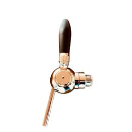 ich-zapfe Bierzapfhahn, Kompensatorhahn - Cosmo, verchromter Kompensator mit Stahlanschluss 5/8" - 1/2"