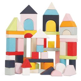 Le Toy Van 60 Baukl&ouml;tze Holz pastell bunt