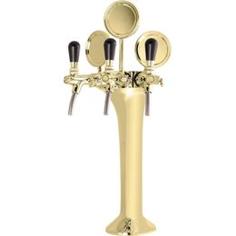 ich-zapfe Schanks&auml;ule, Bierzapfs&auml;ule - Gold, 3-Leitig: Elegante & Hochwertige Zapfanlage f&uuml;r Bars & Restaurants (Paketpreis), "Topp-Qualit&auml;t!"
