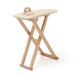 Kids Concept Spielzeug B&uuml;gelbrett mit B&uuml;geleisen Holz natur