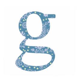 lilipinso Sticker blau Buchstabe g