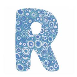 lilipinso Sticker blau Buchstabe r