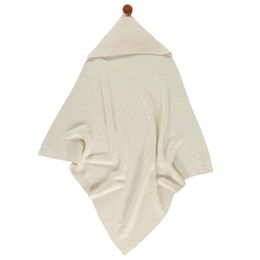 nobodinoz Strick Baby Kapuzendecke natur