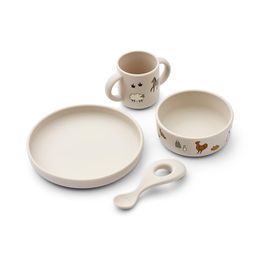 Liewood Kindergeschirr Set - Vivi, Silikon, Bauernhof/Sandy