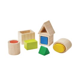 Plan Toys - Stapelspielzeug - Formenboxen, Gummibaumholz